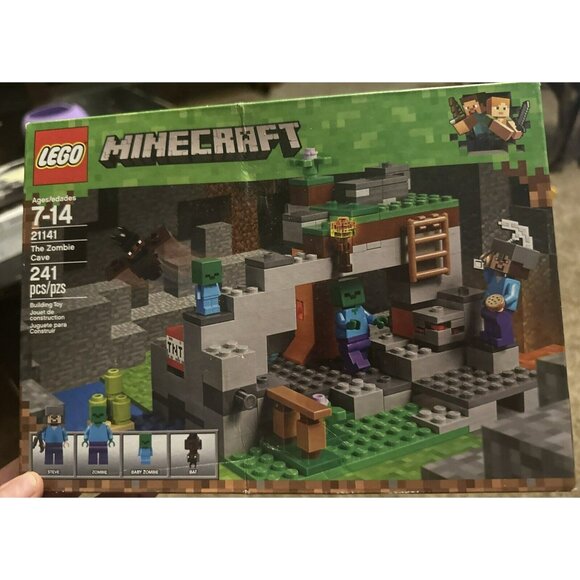 Lego | Toys | Lego Minecraft The Zombie Cave Retired Set 2141 Complete ...